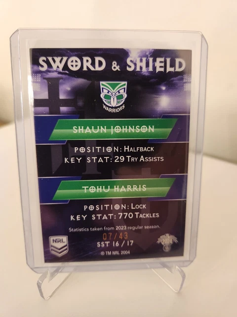 2024 NRL TRADERS NRL Sword & Shield Team Priority – Warriors #07/43 $80 ...