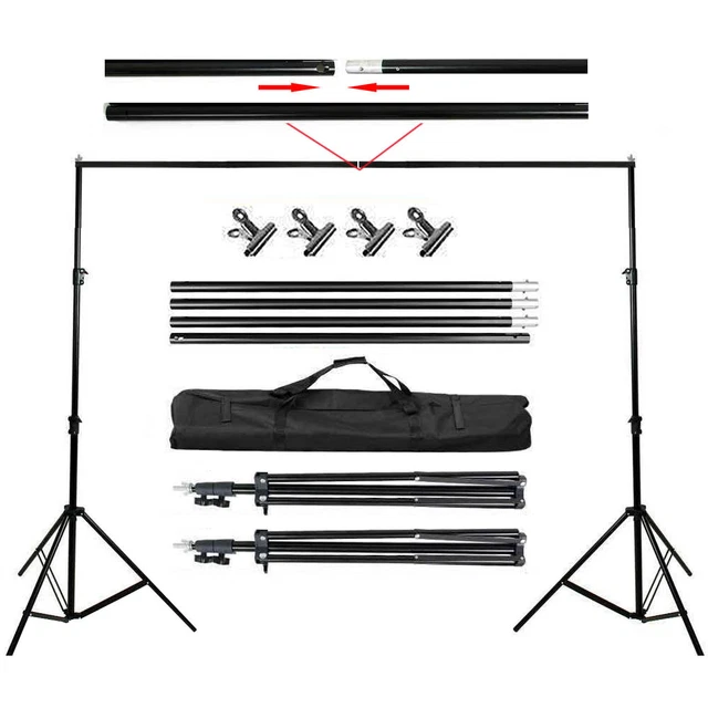 PHOTOGRAPHY STUDIO HEAVY Duty Backdrop Stand Screen Background Support ...