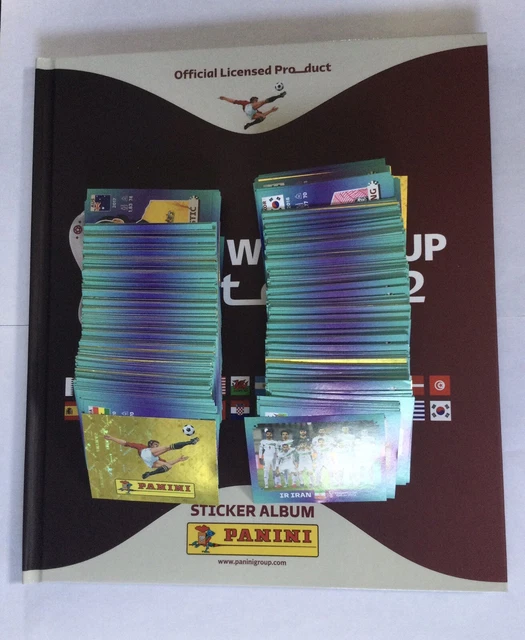 PANINI WORLD CUP 2022 Complete STICKER Collection & Empty HARD COVER ...