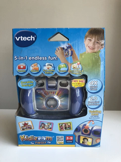 VTECH KIDIZOOM TWIST Plus Kids Digital Camera in Blue 4 x Digital Zoom V-Tech £49.99 - PicClick UK