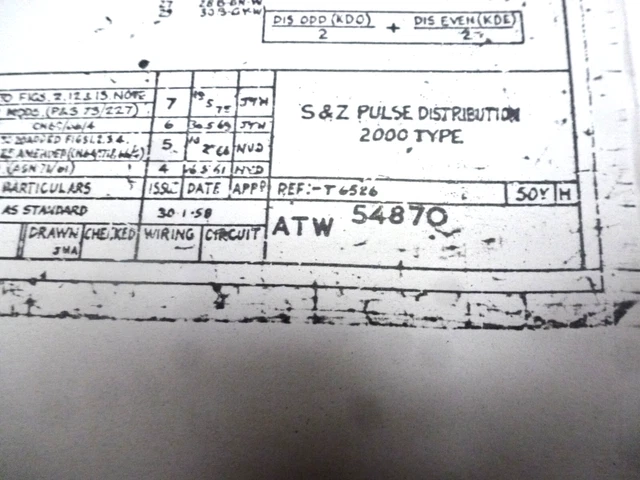 GPO STROWGER DIAGRAM S And Z Pulse Supply Distribution £5.91 - PicClick UK