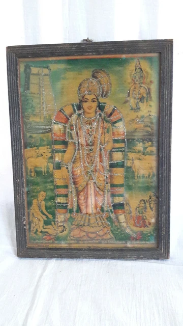 SRI ANDAL DEVI Thiruvanamalai Perialwar Antique Jigna Print Hindu ...