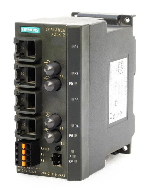 NOS SIEMENS SCALANCE X204-2 Simatic Net Industrial Ethernet Managed ...
