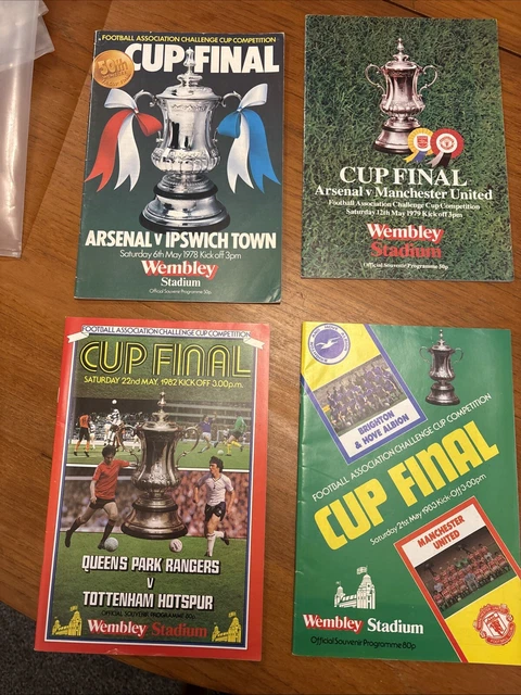 ** FA CUP final programmes job lot - 6 In Total** £11.12 - PicClick UK