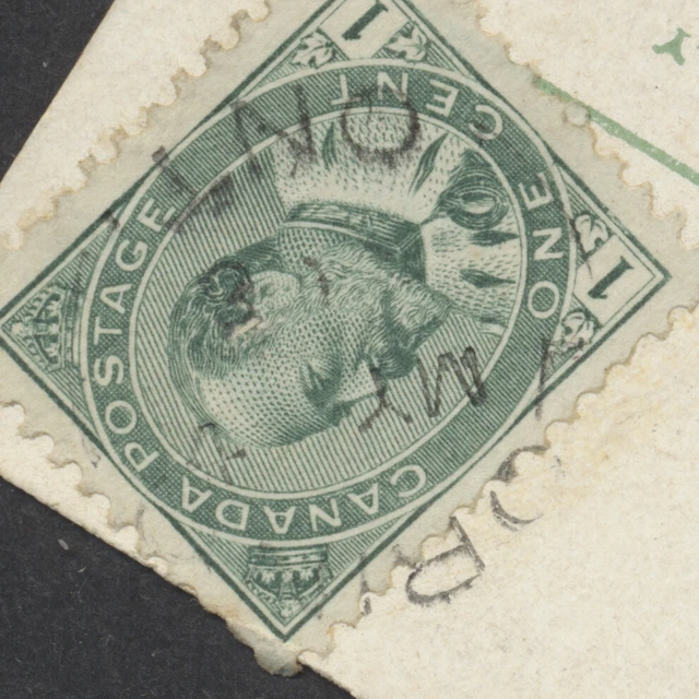 1908 LORING (PSD) ONT and Newton Brook (York) Split Rings On PC $7.25 ...