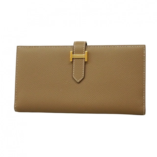 HERMES HERMÈS BEARN soufflé long wallet in Epsom leather with a Z stamp ...