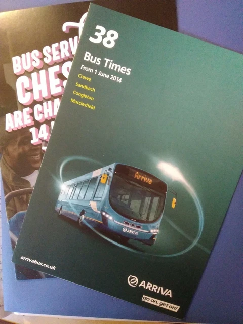 BUS TIMETABLE ARRIVA Leaflet Nov 2021 route changes, plus Route 38 1st ...