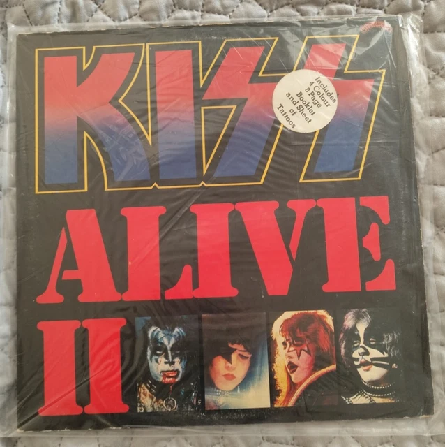 KISS ALIVE II ORIGINAL 1977 'LOVE GUN' LABEL UK RELEASE PYE + Hype ...