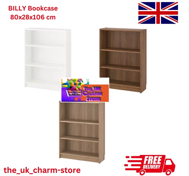 IKEA BILLY BOOKCASE Display Storage Unit Durable Home Decor 80x28x106 ...