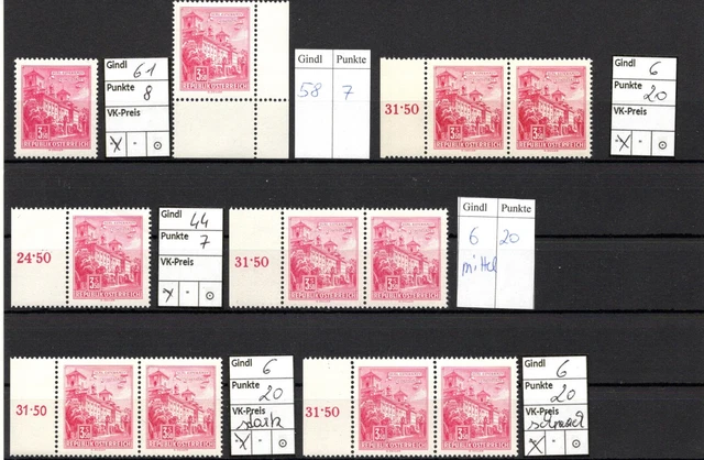 BAUTEN LOT 4 mit Plattenfehler laut Gindl postfrisch EUR 5,00 - PicClick DE