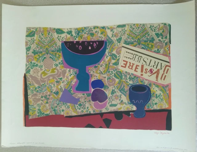 BEZOMBES ROGER LITHOGRAPHIE originale MOURLOT "PERSANE" 1968 EUR 130,00 ...