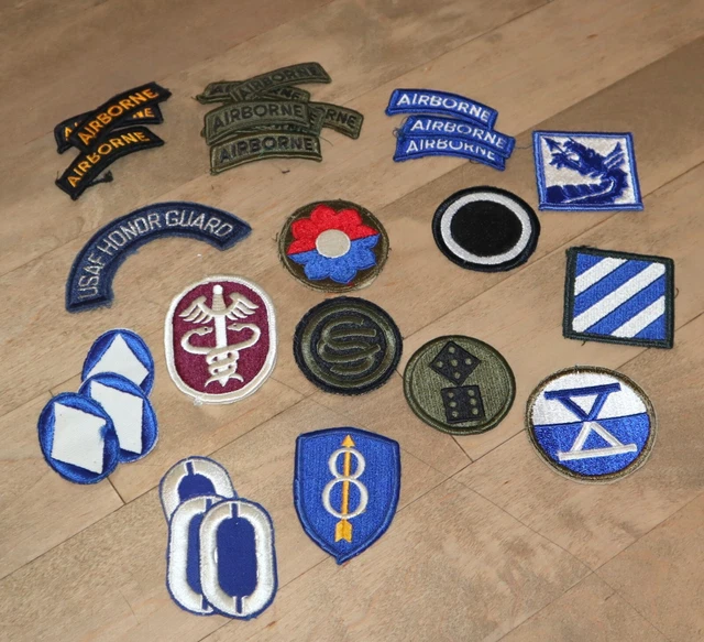 MILITARY PATCHES | x29 US Army Airborne 1st Corps 3rd Infantry 11th 9th ...