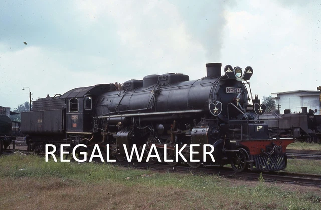 ORIGINAL 35MM KAI Indonesia Railway Slide Steam Loco - Cc 5014 1975 £2. ...