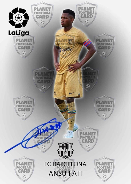 ANSU FATI, FC Barcelona. White Signature Card, 2022/2023 Custom Football Card. EUR 5,00 ...