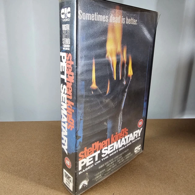 PET SEMATARY 1989 Stephen King EX Rental Big Box vhs CIC Video £19.99 ...