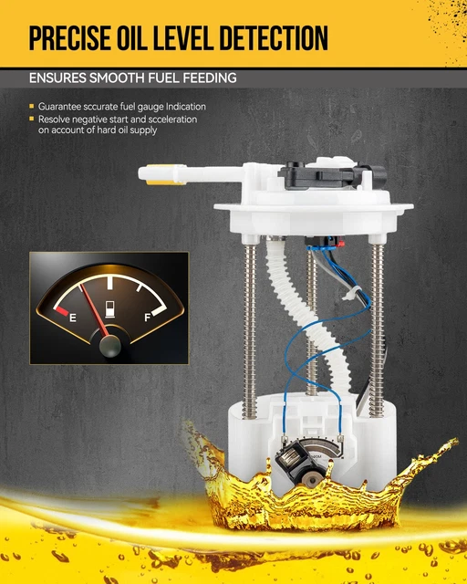 FUEL PUMP ASSEMBLY For 09-13 Chevy Silverado 1500 4.3L and 09-10 2500 ...