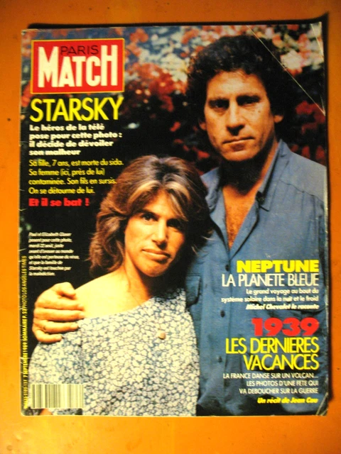 PARIS MATCH N° 2102 du 07/09/1989- Starsky, sa fille de 7 ans morte du ...