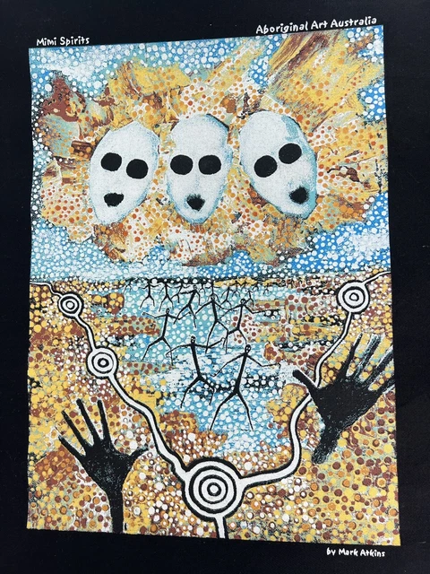 ABORIGINAL ART AUSTRALIA 'Mimi Spirits' By Mark Atkins $40.00 - PicClick AU