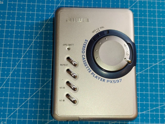 VERY RARE VINTAGE AIWA PX597 WALKMAN CASSETTE PLAYER+ Ultra Rare in ...