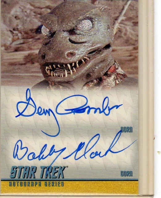 STAR TREK TOS Heroes & Villains DA30 Gary Combs & Bobby Clark Autograph ...