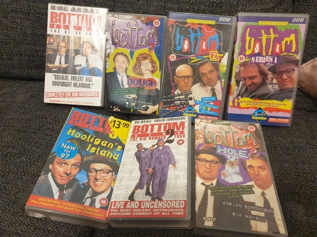 BOTTOM - Rik Mayall VHS Tapes x 7 Series 1,2 etc £13.99 - PicClick UK