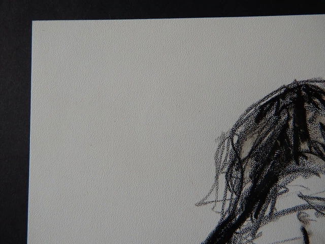 ORIGINAL CHINAGRAPH LIFE drawing female nude kneeling with hands behind ...