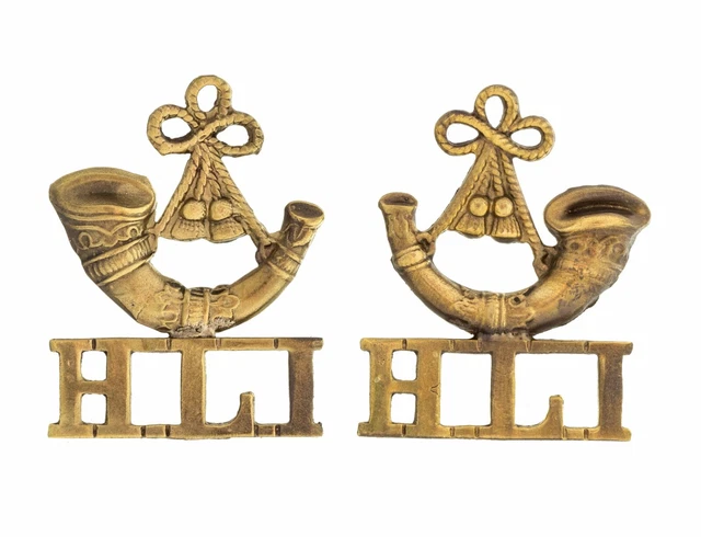 BUGLE HIGHLAND LIGHT Infantry Shoulder Title Pair Brass Metal £36.67 ...