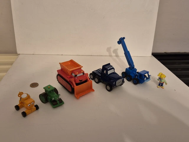 BOB THE BUILDER Mini Vehicle Set, Muck, Two-Tonne, Lofty, Roley, Scoop ...