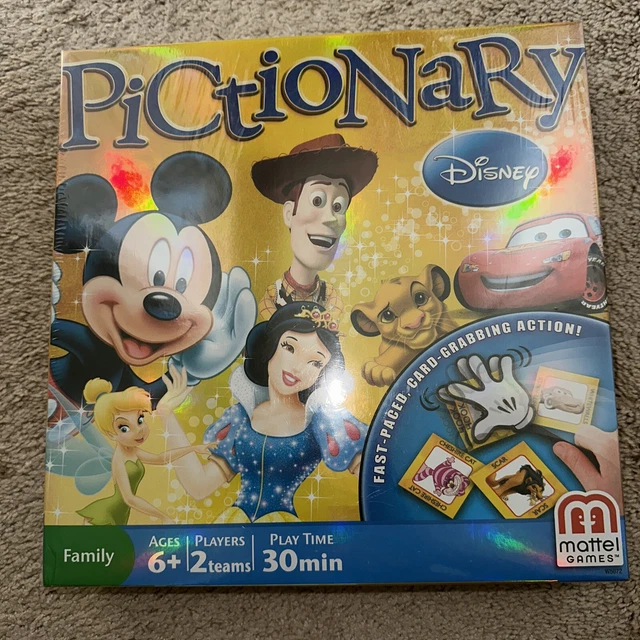DISNEY PICTIONARY GAME Family Board Games Mattel COMPLETE £28.48 ...