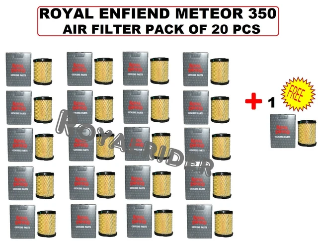 ROYAL ENFIELD METEOR 350 Air Filter Pack Of 20 PCS $99.00 - PicClick CA
