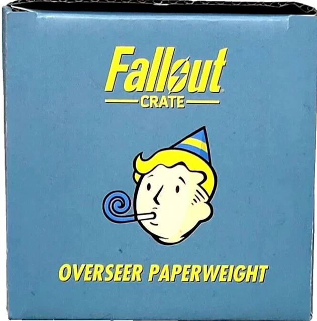 FALLOUT OVERSEER PAPERWEIGHT 2021 Bethesda Loot Crate Exclusive Vault ...
