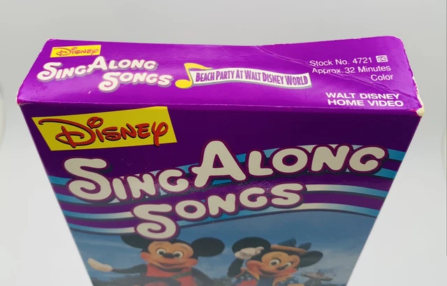 DISNEY SING ALONG Songs Beach Party at Walt Disney World (VHS ...