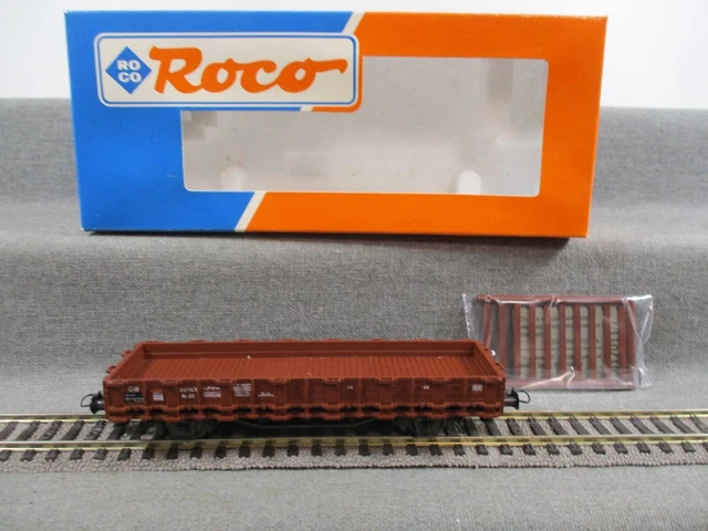 ROCO H0 46031 Güterwagen Rungenwagen der DB 440343 in OVP EUR 8,90 ...