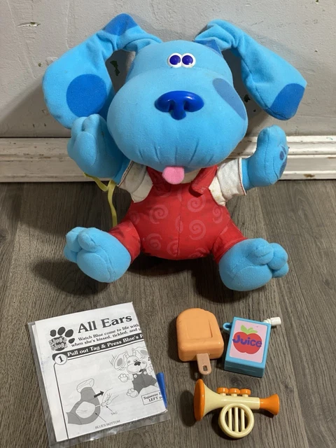 HTF VINTAGE 2000 Fisher Price BLUES CLUES All Ears Blue Interactive ...