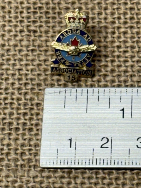ROYAL CANADIAN AIR Force RCAF Association 15 Years Enamel Pin ***READ ...
