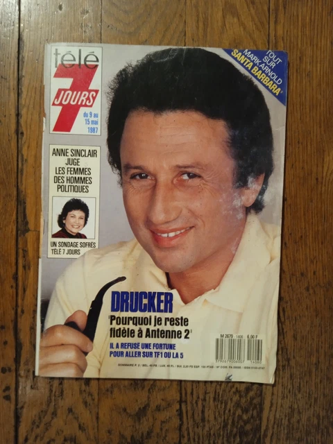 MAGAZINE TÉLÉ 7 jours de 1987 - Michel Drucker, Anne Sinclair EUR 5,00 - PicClick FR