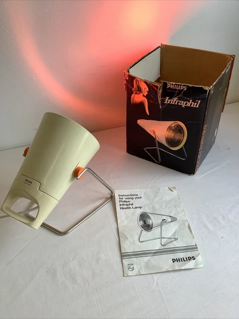 PHILIPS INFRAPHIL INFRARED Health Heat Lamp HP3609 Muscle Pain Relief ...