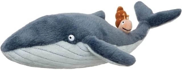 DELIGHTFUL SNAIL AND Whale Soft Toy for Book Lovers - 7in Plush ...