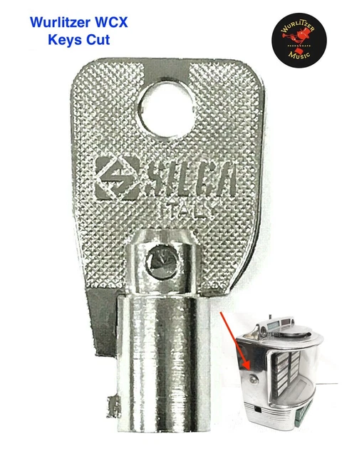 WURLITZER JUKEBOX & Wallbox WCX Series Ace Lock Tubular Keys EUR 21,19 ...