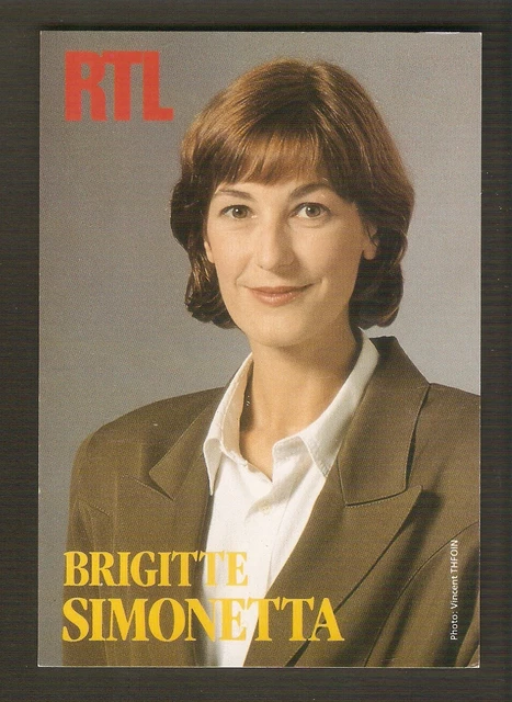 BRIGITTE SIMONETTA CELEBRITE Non-Postcards Ed. RTL photo Vincent THFOIN ...