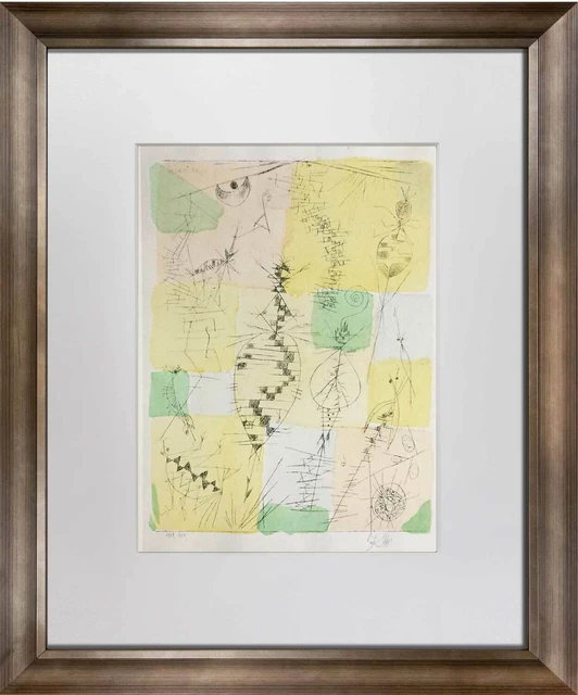 PAUL KLEE LITHOGRAPHIE Édition Limitée “Insekten " Insectes Avec ...
