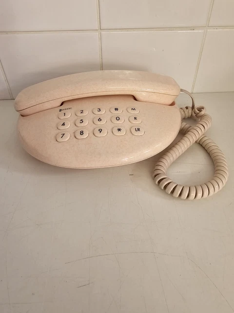 VINTAGE GEEMARC Pale Pink Effect Push Button Desk Phone ," Film Prop ...