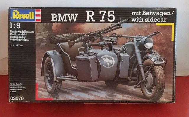 REVELL 1:9 KIT Moto Bmw R75 With Sidecar Lunghezza 25,7 Cm Art 03070 ...