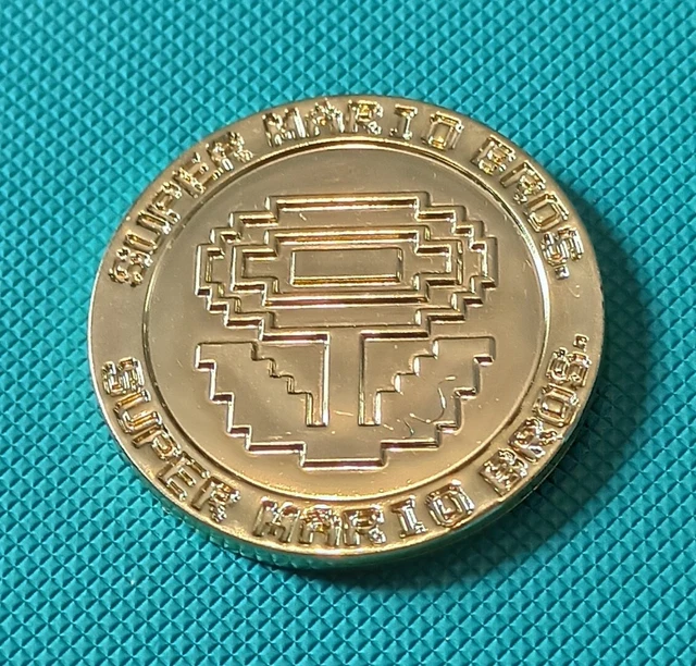 SUPER MARIO BROS Plastic Gold Coin Piece Nintendo 1985 Vintage Japanese ...
