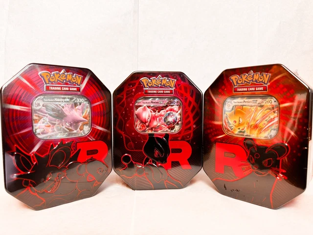 🚨POKEMON TCG - Team Rocket Tin Destined Rivals - Set of 3 - Brand New ...