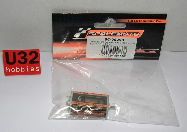 SCALEAUTO SC-0025B MOTEUR SC-25 SPRINTER-2 21500rpm 12v 0.28 Amp 300gr ...