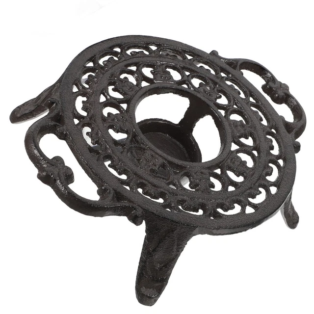 TEA KETTLE STOVETOP Heater Coffee Cup Warmer Cauldron Holder Stand £40. ...