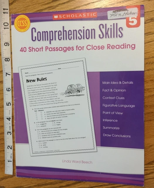 COMPREHENSION SKILLS 40 Short Passages for Close Reading Scholastic ...