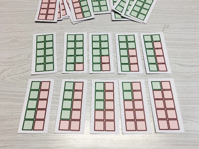 44 - TEN frame Counting Cards- Laminated Activity Set - Teaching ...
