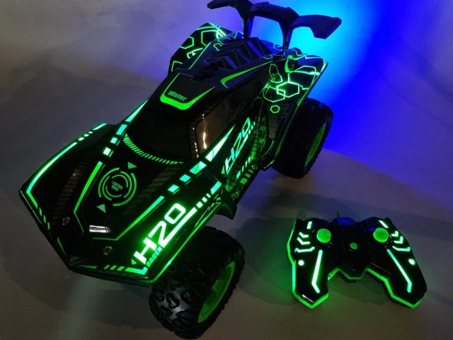 RC KIDS CAR LED SMOKE 4WD 4x4 Remote Control Jeep Truck RC Car Off Road ...